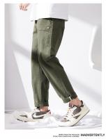 China #4407 Daily Washed Mid Waist jogger pants wholesale Urban Fashion Slight Stretch Custom (HY608) for sale