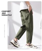 China #4407 Daily Washed Mid Waist jogger pants wholesale Urban Fashion Slight Stretch Custom (HY608) for sale