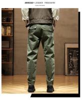 China Regular Daily Washed Mid Waist wide leg track pants Urban Fashion Slight Stretch Custom (HY608) for sale