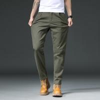 China Army Green Dark Grey Daily Washed Mid Waist jogger pants wholesale Solid Color Youth Trend Custom (HY602) for sale