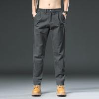 China Army Green Dark Grey Daily Washed Mid Waist jogger pants wholesale Solid Color Youth Trend Custom (HY602) for sale