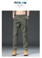 China Army Green Dark Grey Daily Washed Mid Waist jogger pants wholesale Solid Color Youth Trend Custom (HY602) for sale