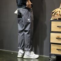 China Army Green Dark Grey Regular Daily Washed Mid Waist jogger pants wholesale Youth Trend Slight Stretch Custom (HY602) for sale