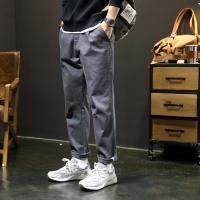 China Army Green Dark Grey Regular Daily Washed Mid Waist jogger pants wholesale Youth Trend Slight Stretch Custom (HY602) for sale
