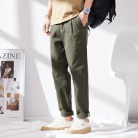 China #3968 Daily Washed Mid Waist jogger pants wholesale Youth Trend Slight Stretch Custom (HY602) for sale