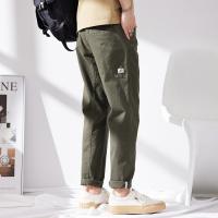 China #3968 Daily Washed Mid Waist jogger pants wholesale Youth Trend Slight Stretch Custom (HY602) for sale