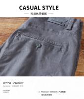 China #1003 Daily Washed Mid Waist jogger pants wholesale Khaki Grey Solid Color Custom (HY601) for sale