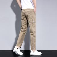 China #2777 Daily Washed Mid Waist jogger pants wholesale Breathable Solid Color Custom (HY601) for sale