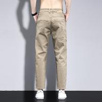 China #2777 Daily Washed Mid Waist jogger pants wholesale Breathable Solid Color Custom (HY601) for sale