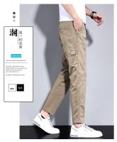 China #2777 Daily Washed Mid Waist jogger pants wholesale Breathable Solid Color Custom (HY601) for sale