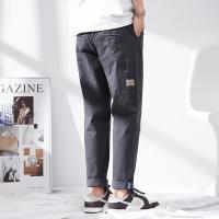 China Daily Washed Casual jogger pants wholesale Mid Waist Slight Stretch Custom (HY601) for sale