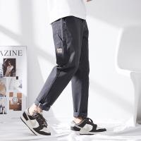 China Daily Washed Casual jogger pants wholesale Mid Waist Slight Stretch Custom (HY601) for sale