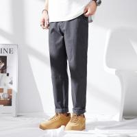 China Daily Washed Casual jogger pants wholesale Mid Waist Slight Stretch Custom (HY601) for sale