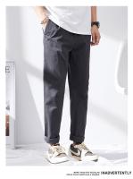 China Daily Washed Casual jogger pants wholesale Mid Waist Slight Stretch Custom (HY601) for sale