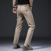 China Dark Grey Khaki Daily Washed Mid Waist mens pants wholesale Solid Color Youth Trend Custom (P3101) for sale