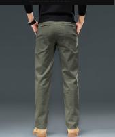 China Washed Mid Waist Solid Color mens pants wholesale Youth Trend Slight Stretch Custom (P408) for sale