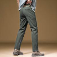 China Grey Army Green Washed Mid Waist Breathable mens pants wholesale Solid Color Youth Trend Custom (P408) for sale