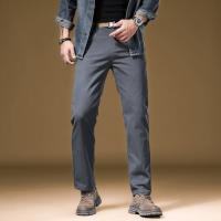 China Grey Army Green Washed Mid Waist Breathable mens pants wholesale Solid Color Youth Trend Custom (P408) for sale