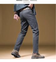 China Grey Army Green Washed Mid Waist Breathable mens pants wholesale Solid Color Youth Trend Custom (P408) for sale
