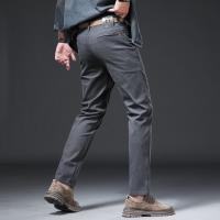China Grey Army Green Daily Washed Mid Waist mens pants wholesale Solid Color Urban Fashion Custom (P408) for sale