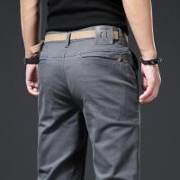 China Grey Army Green Daily Washed Mid Waist mens pants wholesale Solid Color Urban Fashion Custom (P408) for sale