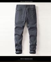 China Grey Army Green Daily Washed Mid Waist mens pants wholesale Solid Color Urban Fashion Custom (P408) for sale