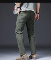 China Grey Army Green Daily Washed Mid Waist mens pants wholesale Solid Color Urban Fashion Custom (P408) for sale
