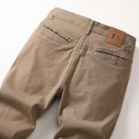 China Washed Mid Waist Khaki Grey mens pants wholesale Solid Color Youth Trend Custom (P406) for sale