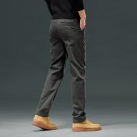 China Washed Mid Waist Khaki Grey mens pants wholesale Solid Color Youth Trend Custom (P406) for sale