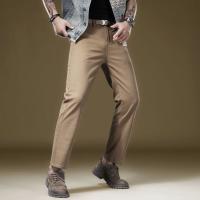 China #8721 Daily Washed Mid Waist mens pants wholesale Khaki Grey Solid Color Custom (P406) for sale