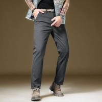 China #8721 Daily Washed Mid Waist mens pants wholesale Khaki Grey Solid Color Custom (P406) for sale