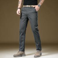 China #8721 Daily Washed Mid Waist mens pants wholesale Khaki Grey Solid Color Custom (P406) for sale