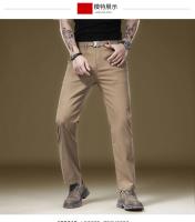 China #8721 Daily Washed Mid Waist mens pants wholesale Khaki Grey Solid Color Custom (P406) for sale