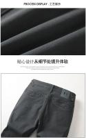 China #8721 Daily Washed Mid Waist mens pants wholesale Khaki Grey Solid Color Custom (P406) for sale
