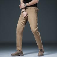 China #4205 Daily Washed Mid Waist mens pants wholesale Khaki Grey Solid Color Custom (P406) for sale