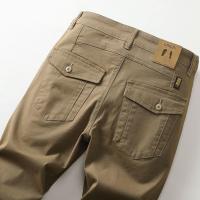 China Basic Washed Mid Waist mens pants wholesale Solid Color Slight Stretch Custom (P404) for sale