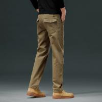 China Basic Washed Mid Waist mens pants wholesale Solid Color Slight Stretch Custom (P404) for sale