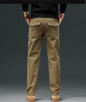 China Basic Washed Mid Waist mens pants wholesale Solid Color Slight Stretch Custom (P404) for sale