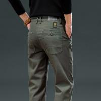 China Washed Mid Waist Youth Trend mens pants wholesale Slight Stretch Dark Green Dark Grey Custom (P402) for sale