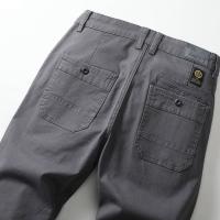 China Washed Mid Waist Youth Trend mens pants wholesale Slight Stretch Dark Green Dark Grey Custom (P402) for sale