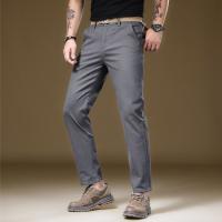 China Dark Green Dark Grey Washed Mid Waist Breathable mens pants wholesale Solid Color Youth Trend Custom (P402) for sale