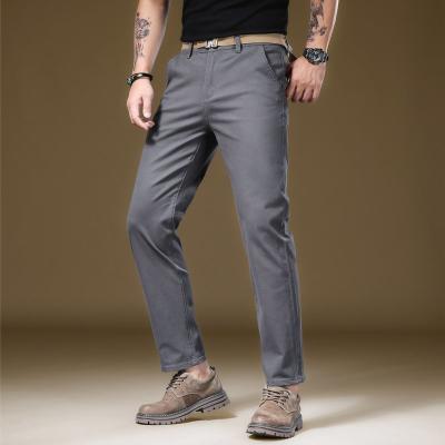 China Dark Green Dark Grey Washed Mid Waist Breathable mens pants wholesale Solid Color Youth Trend Custom (P402) for sale