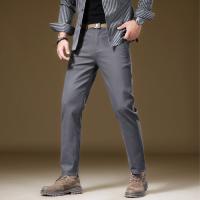 China Dark Green Dark Grey Washed Mid Waist Breathable mens pants wholesale Solid Color Youth Trend Custom (P402) for sale