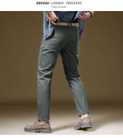 China Dark Green Dark Grey Washed Mid Waist Breathable mens pants wholesale Solid Color Youth Trend Custom (P402) for sale