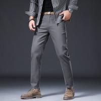 China Dark Green Dark Grey Daily Washed Mid Waist mens pants wholesale Solid Color Youth Trend Custom (P402) for sale