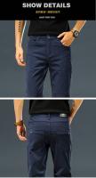 China Straight Pant Washed Mid Waist Solid Color mens pants wholesale Youth Trend Autumn/Winter Custom (P407) for sale