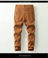 China Straight Pant Washed Mid Waist Solid Color mens pants wholesale Youth Trend Autumn/Winter Custom (P407) for sale
