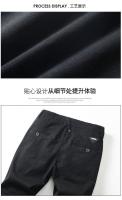China Black Basic Washed cargo pants wholesale price Mid Waist Breathable Custom (P401) for sale