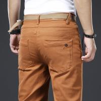 China Regular Daily Washed Mid Waist mens pants wholesale Solid Color Youth Trend Custom (P407) for sale