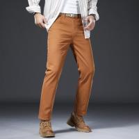 China Regular Daily Washed Mid Waist mens pants wholesale Solid Color Youth Trend Custom (P407) for sale
